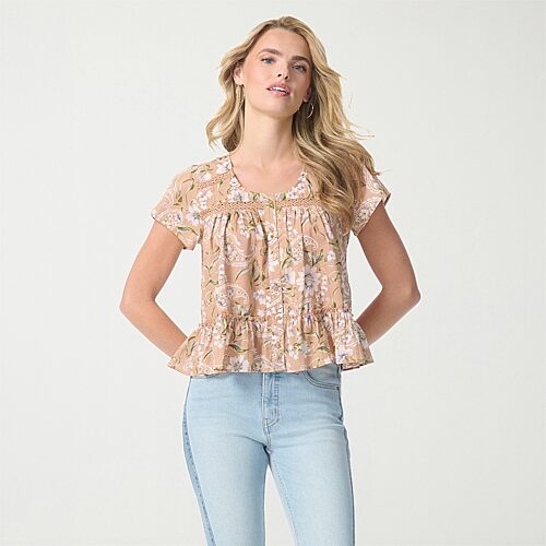 Click here for JS Jessica Simpson Womens Scoop Neck Short Sleeve... prices