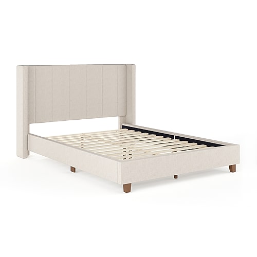 Click here for Martha Stewart Kay Upholstered Platform Bed  One S... prices