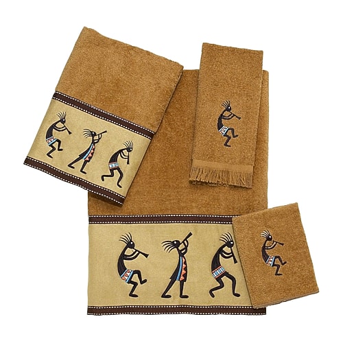 Click here for Avanti Kokopelli Bath Towels  One Size  Brown prices