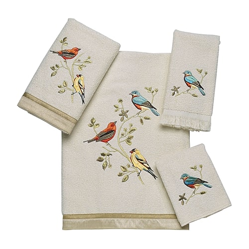Click here for Avanti Gilded Birds Bath Towels  One Size  White prices