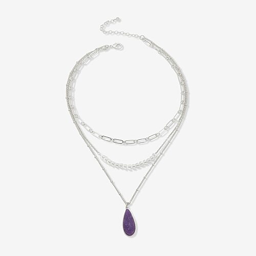 Click here for a.n.a Womens Strand Necklace  One Size  Purple prices