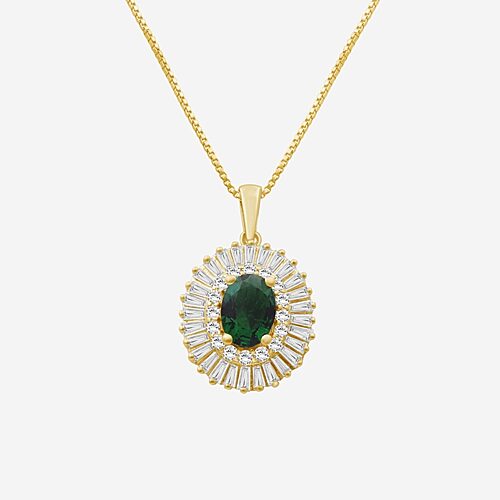 Click here for Womens Oval-cut Gemstone & 1 CT. T.W. Lab-Grown Di... prices