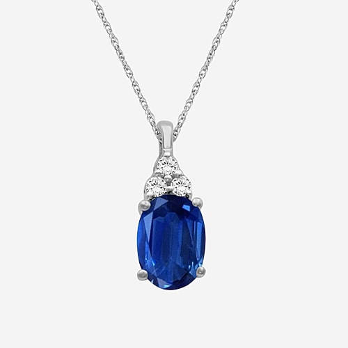 Click here for Womens Diamond Accent Gemstone 10K Gold Oval 18 In... prices