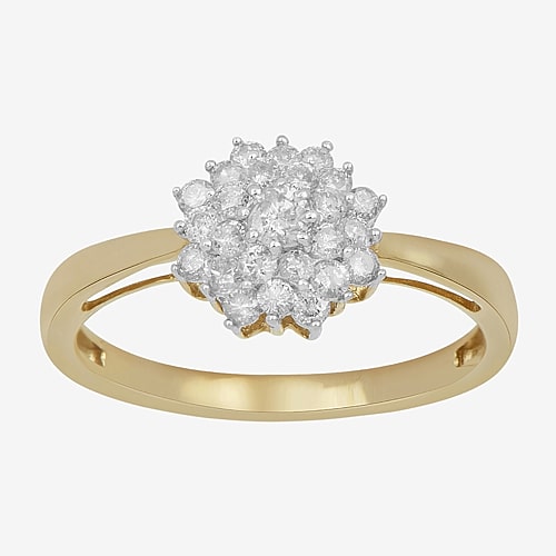 Click here for Womens 1/2 CT. T.W. Natural White Diamond 10K Gold... prices