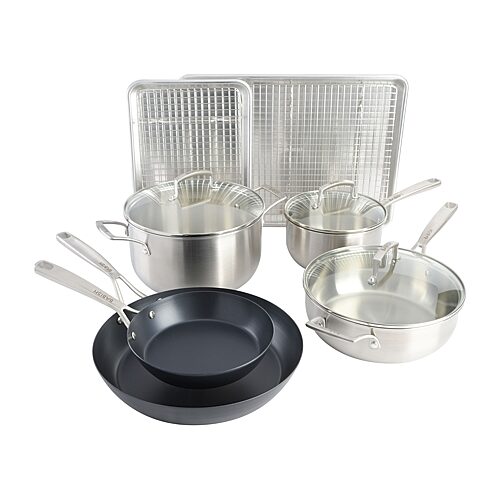Click here for Babish 12-Piece Mixed Material (Stainless Steel  C... prices