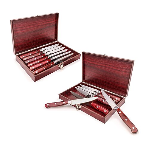 Click here for BergHOFF Pakka Wood Stainless Steel 14-pc. Steak K... prices