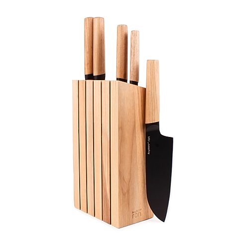 Click here for BergHOFF Ron Stainless Steel 6-pc. Knife Block Set... prices