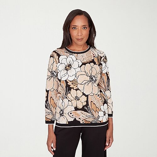 Click here for Alfred Dunner Seville Womens Crew Neck Embellished... prices