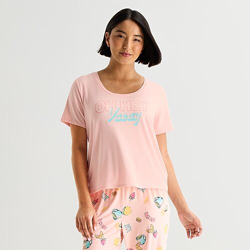 Click here for Sleep Chic Womens Crew Neck Short Sleeve Pajama To... prices