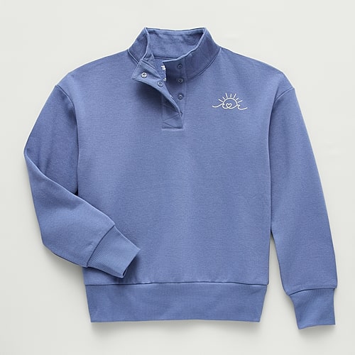 Click here for Thereabouts Little & Big Kid Girls Mock Neck Fleec... prices