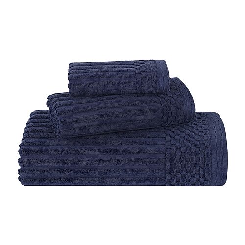Click here for Superior Soho Checkered Border Cotton Ribbed Textu... prices