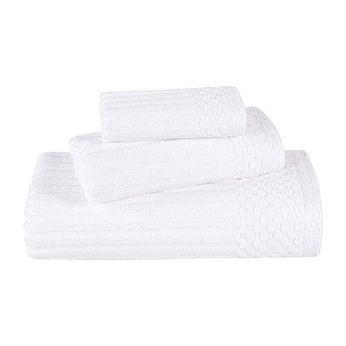 Click here for Superior Soho Checkered Border Cotton Ribbed Textu... prices