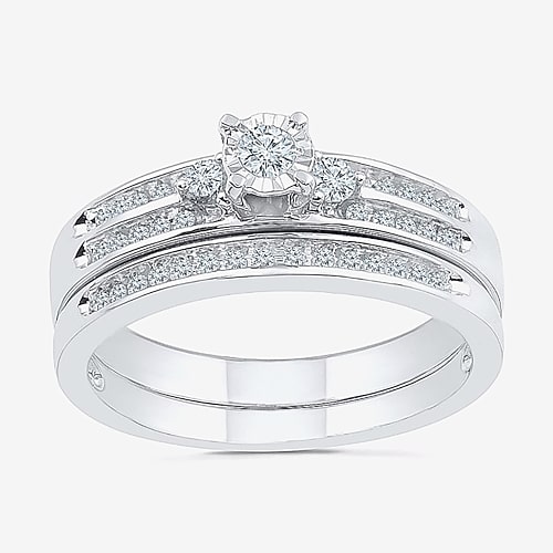 Click here for Womens 1/3 CT. T.W. Natural White Diamond Sterling... prices