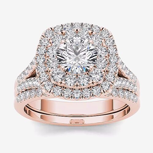 Click here for 2 CT.T.W. Natural Diamond 14K Yellow Gold Bridal S... prices