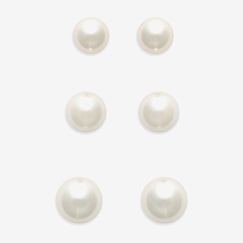 Click here for Mixit Womens White Glass Simulated Pearl Hypoaller... prices