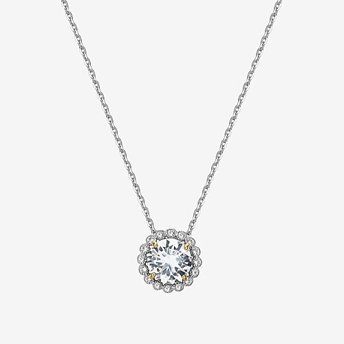 Click here for Womens Gemstone Sterling Silver Flower Pendant Nec... prices
