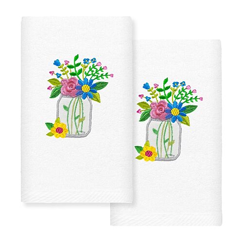Click here for Linum Home Textiles Flower Crown Embroidered 2-pc.... prices