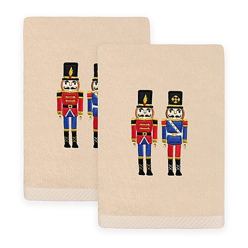 Click here for Linum Home Christmas Nutcrackers Embroidered Luxur... prices
