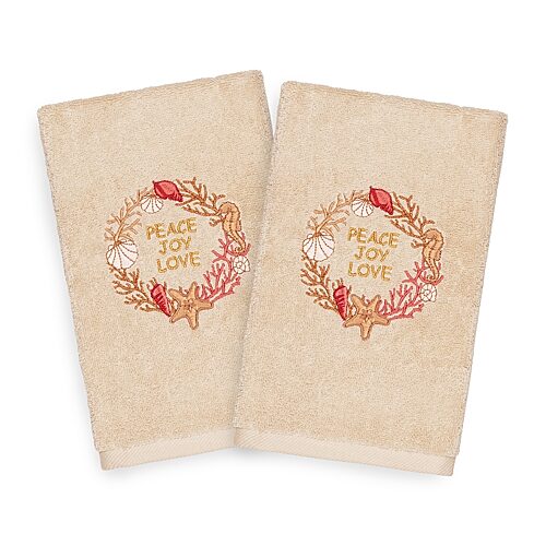 Click here for Linum Home Textiles Christmas Peace 2-pc. Hand Tow... prices
