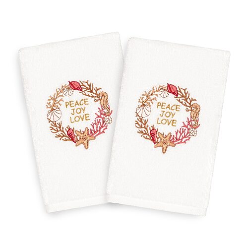 Click here for Linum Home Textiles Christmas Peace 2-pc. Hand Tow... prices