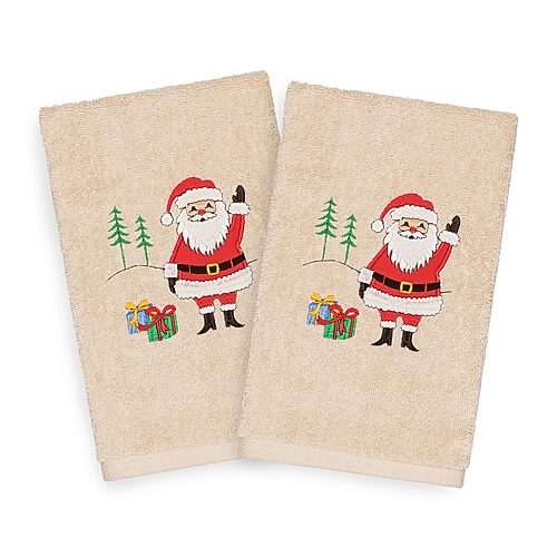 Click here for Linum Home Christmas Santa Waving 100 Turkish Cott... prices