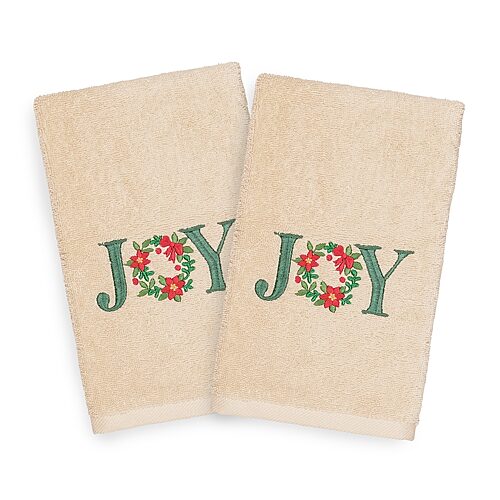 Click here for Linum Home Textiles Christmas Joy 2-pc. Hand Towel... prices