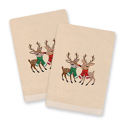 Click here for Linum Home Textiles Christmas Kisses Embroidered 2... prices