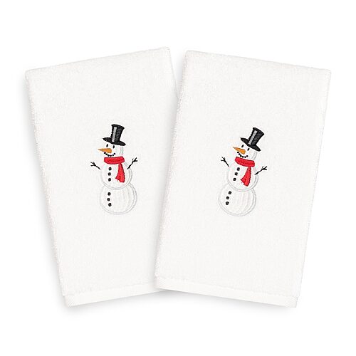 Click here for Linum Home Textiles Snowman Embroidered 2-pc. Hand... prices