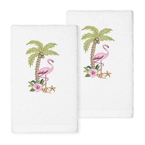 Click here for Linum Home Textiles Flora Embroidered 2-pc. Hand T... prices