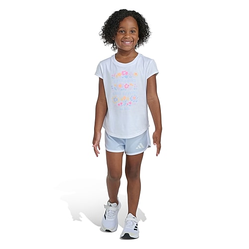 Click here for adidas Girls 2T-6X Short-Sleeve T-Shirt and Woven... prices