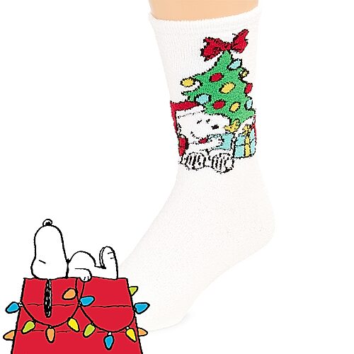 Click here for Unisex Adult 1 Pair Peanuts Snoopy Crew Socks  One... prices