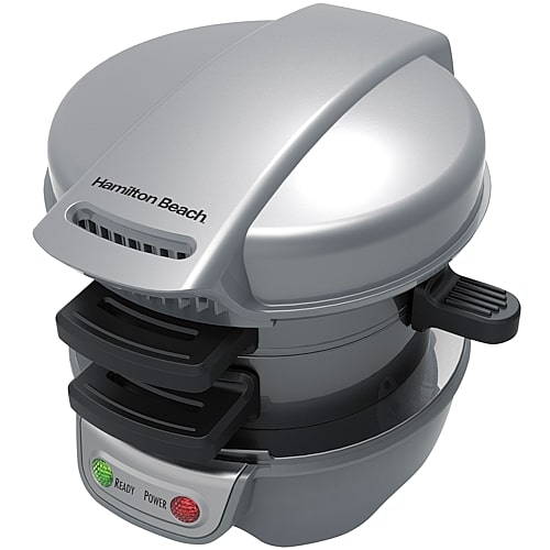 Hamilton Beach Breakfast Sandwich Maker  Gray 25475