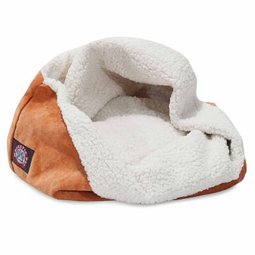 Click here for Majestic Pet 17 Burrow Cat Bed  One Size  Orange prices