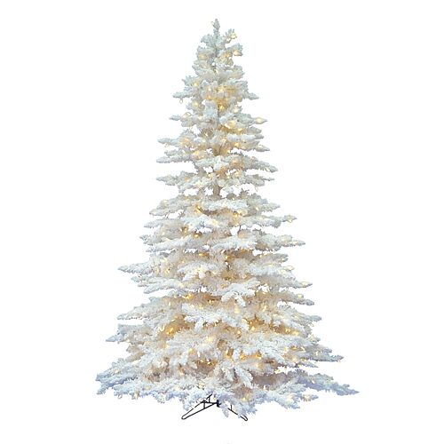 Click here for Vickerman 4 1/2 Foot Pre-Lit Flocked Christmas Tre... prices