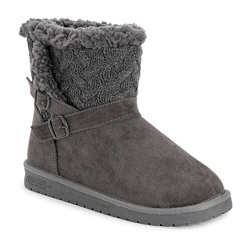 Click here for Muk Luks Womens Alyx Boots - Grey prices
