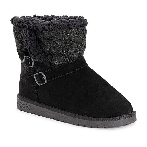 Click here for Muk Luks Womens Alyx Boots - Ebony prices