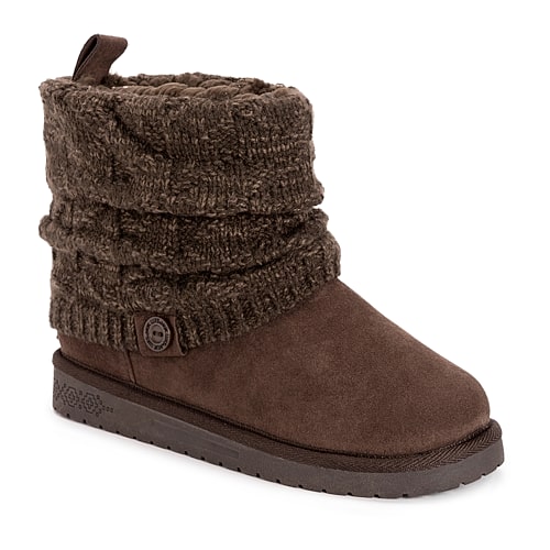 Click here for Muk Luks Womens Laurel Boots - Brown java prices