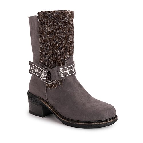 Click here for Muk Luks Womens Arya Alice Boots - Grey prices