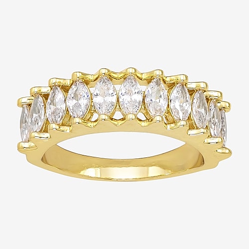 Click here for Sparkle Allure Womens 2.5MM Cubic Zirconia 14K Gol... prices