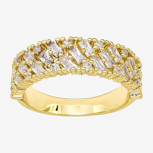 Click here for Sparkle Allure Womens 3MM Cubic Zirconia 14K Gold... prices