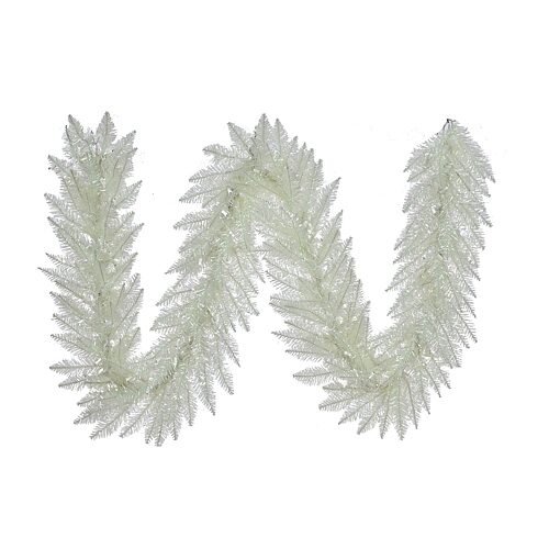 Click here for Kurt Adler 9-Foot Iridescent Garland  One Size  Wh... prices