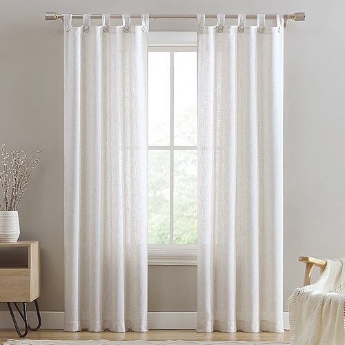 Click here for Beatrice Home Fashions Monroe Button Linen Blend T... prices
