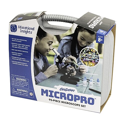 Educational Insights Geosafari Micropro 95-Piece Microscope Set Discovery Toy  One Size  Multiple Colors