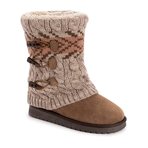 Click here for Muk Luks Womens Cheryl Boots - Oatmeal prices