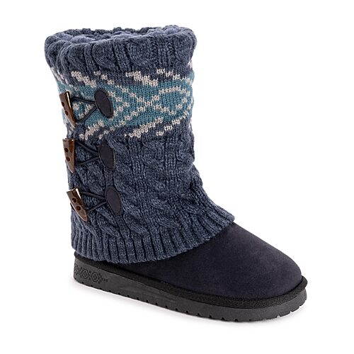 Click here for Muk Luks Womens Cheryl Boots - Indigo marl prices