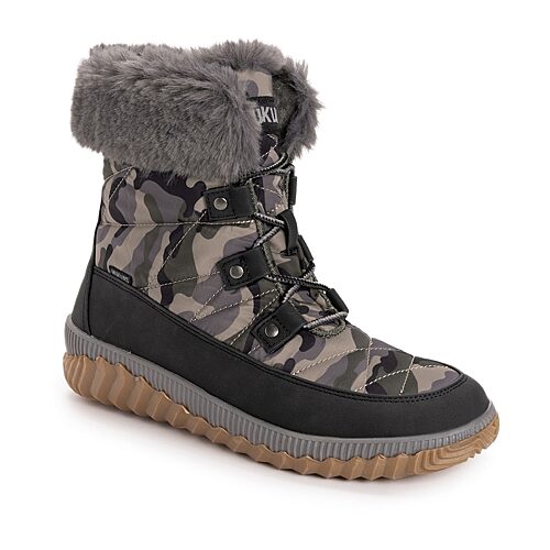 Click here for Muk Luks Womens Winnie Waverly Flat Heel Winter Bo... prices