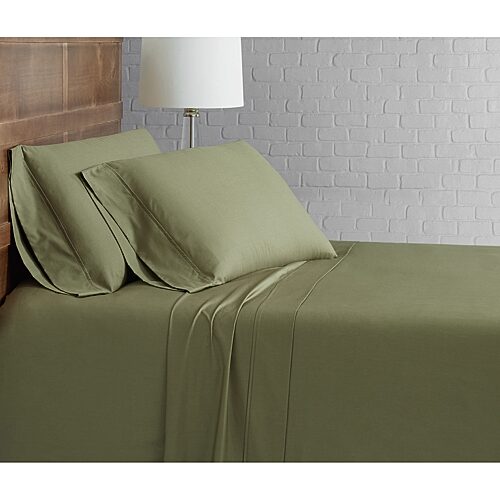Click here for Cannon 200 Thread Count Solid Percale Sheet Set prices