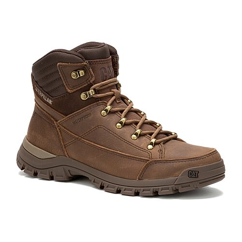 CAT Mens Threshold Hiker Block Heel Lace Up Boots  10 1/2 Medium  Brown