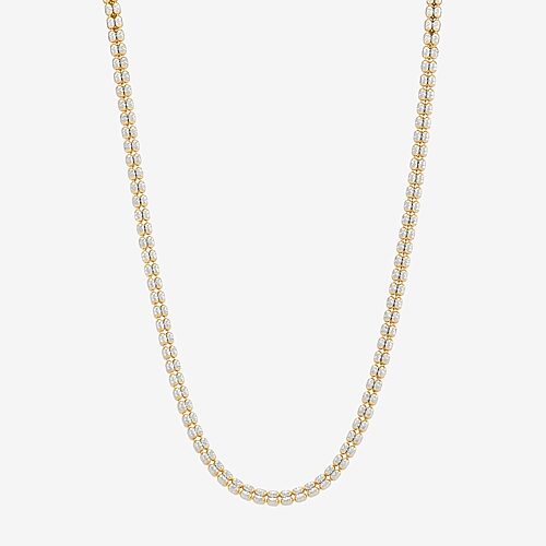 Click here for Womens 14K Gold 18 Inch Bead Chain Necklace  One S... prices