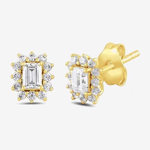 Click here for 1/2 CT. T.W. Lab Grown White Diamond 10K Gold 7mm... prices